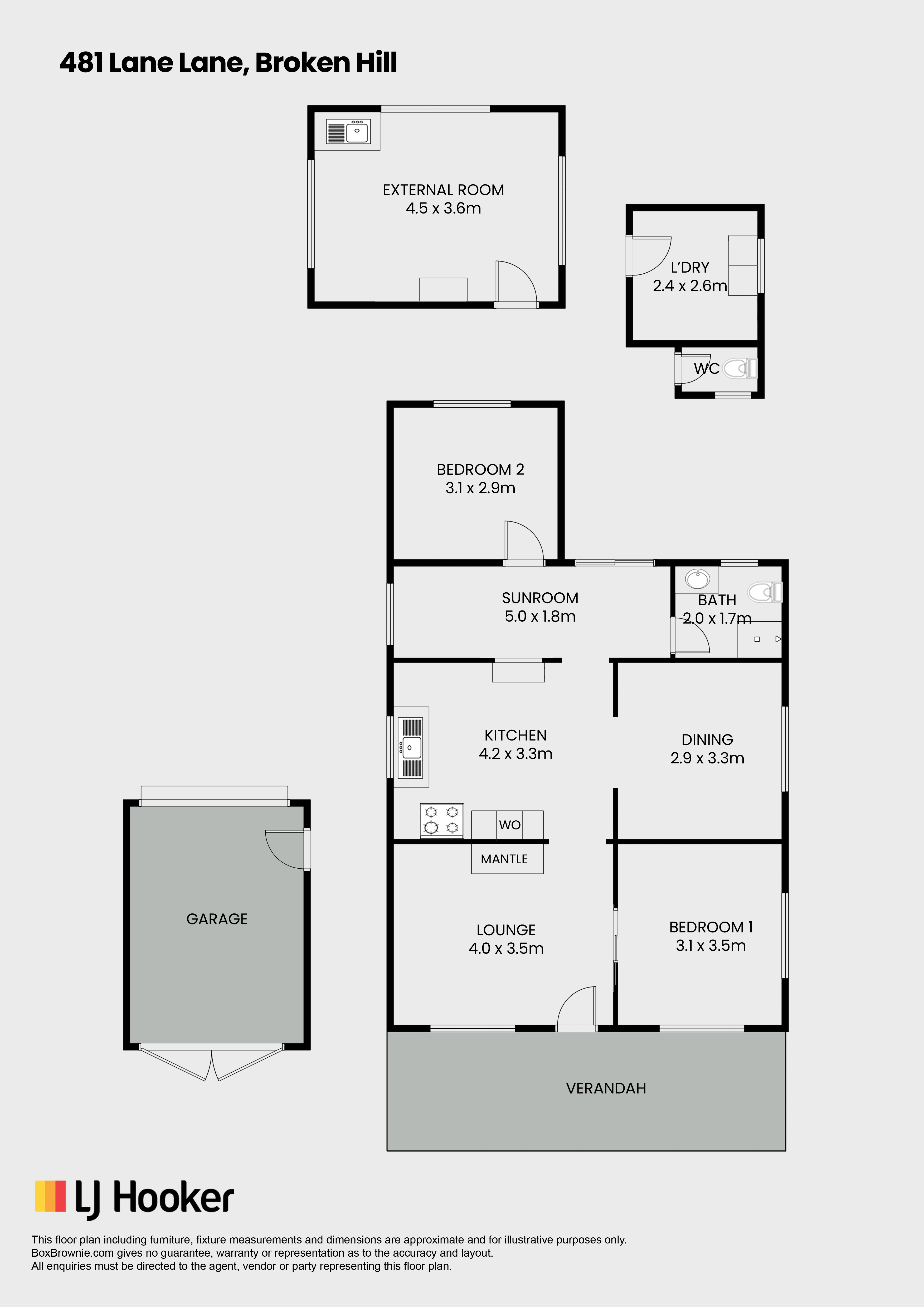 481 Lane Lane Broken Hill NSW - House for Sale - LJ Hooker
