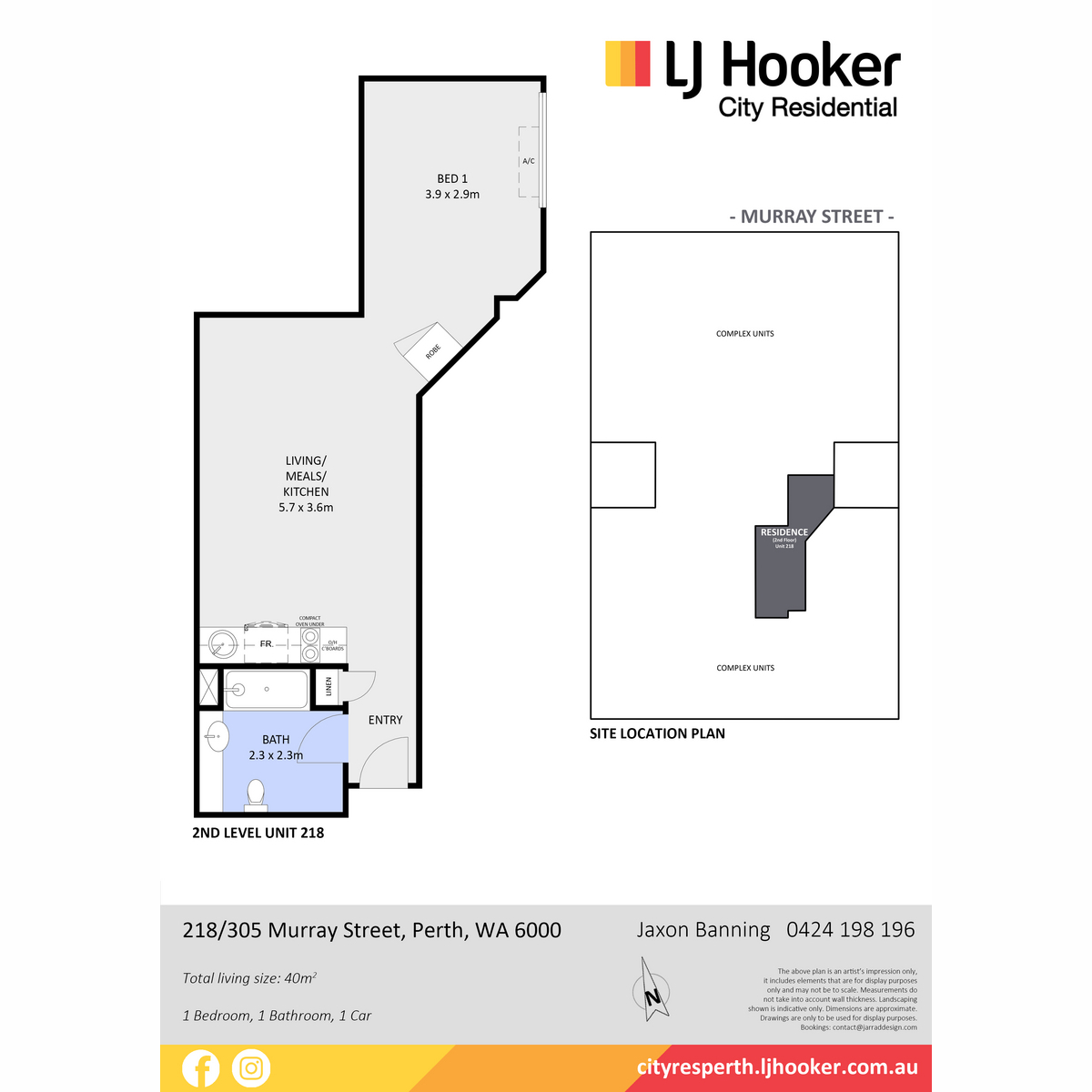 218/305 Murray Street Perth WA - Apartment for Sale - LJ Hooker